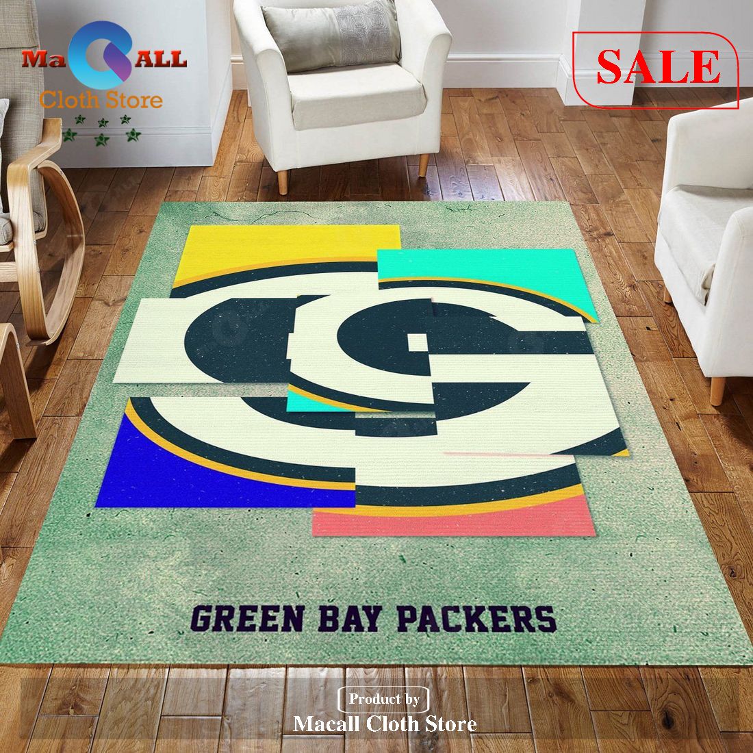 [SALE] Green Bay Packers NFL Rug Living Room Rug US Gift Decor - Indoor ...