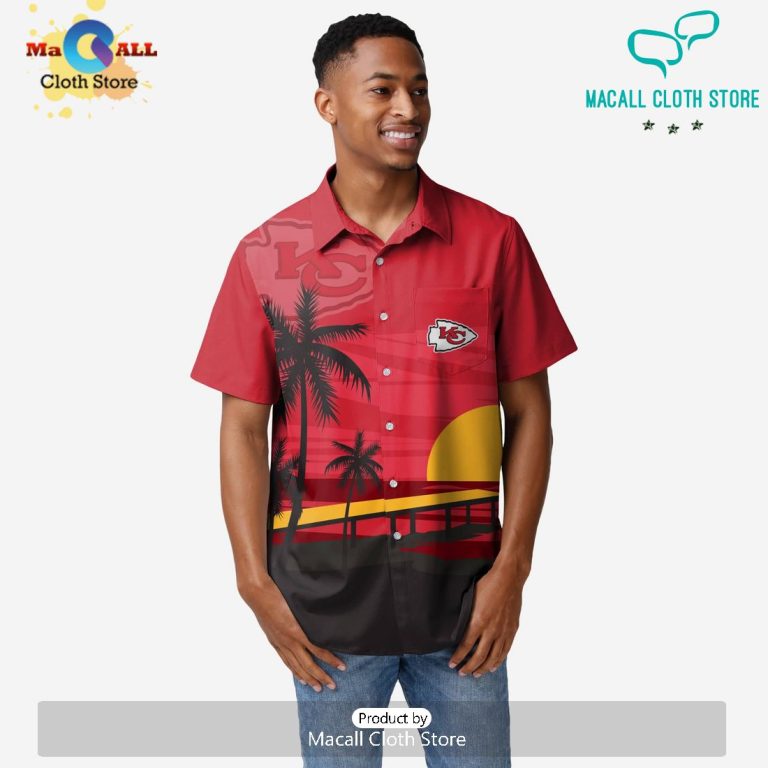 Kansas City Chiefs Thematic Stadium Print Hawaii Shirt Limited Edition ...